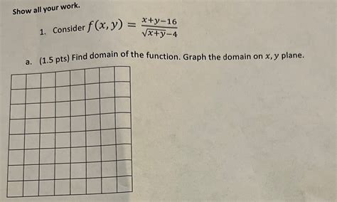 Solved Show All Your Work Consider