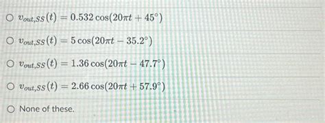 Consider The Following Circuit System Note The Chegg