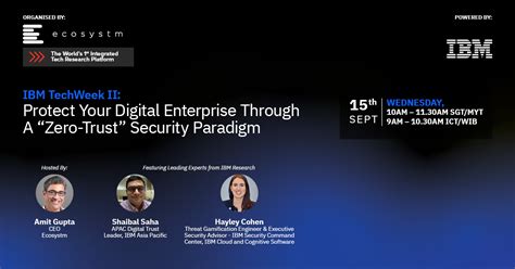 ibm techweek ii protect your digital enterprise through a “zero trust
