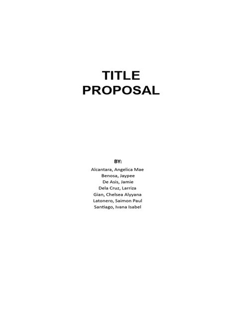 Practical Research Title Proposal Pdf Practical Research Title Proposal Pdf