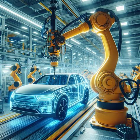 Robotic Arm Assembling Microchip Stock Image Image Of Electronics