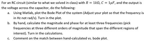 Solved For An RC Circuit Similar To What We Solved In Chegg Com