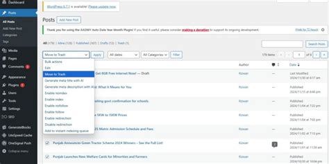 How To Delete All Posts On Wordpress At Once