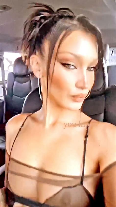 Bella Hadid Shows Off Her Tits In A Car Pics GIF Video PinayFlixx Mega Leaks