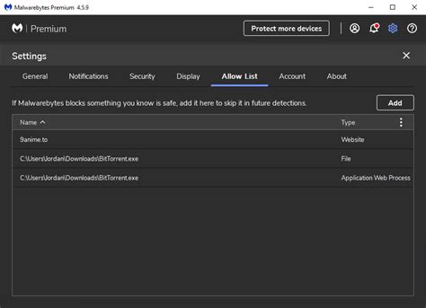 malwarebytes keeps deleting allowed program malwarebytes for windows support forum