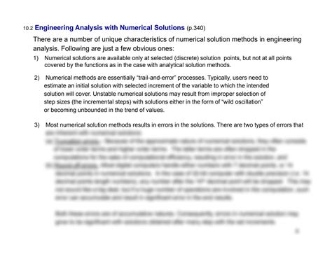Solution Numerical Solution Methods For Engineering Analysis Studypool