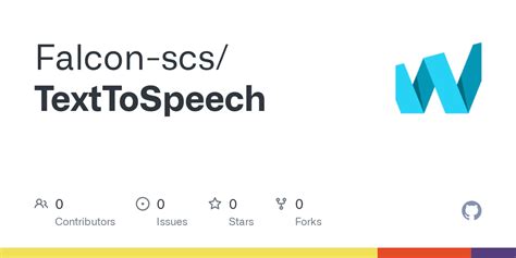 github falcon scs texttospeech