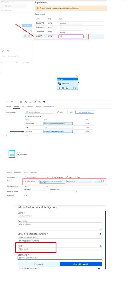 Azure The Integration Runtime Has Two Disk Drives Is There A Way To Parameterize The Host