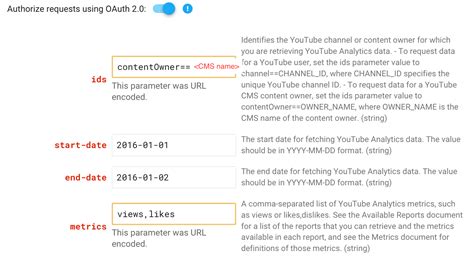 Youtube Data Analytics Api Targeted Query For Cms Stack Overflow
