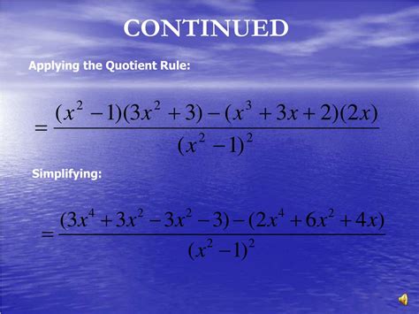 PPT The Quotient Rule PowerPoint Presentation Free Download ID 5272070