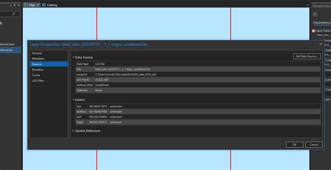 How To Define Projection Of An Las File With An Esri Community