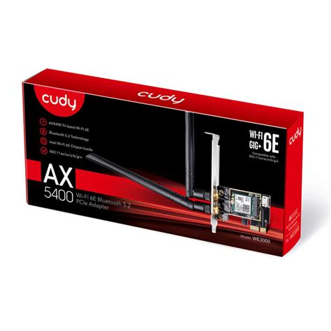 Köp Cudy Adapter Pci E We3000 Ax5400 Wi Fi 6 Svart