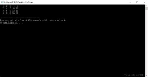 1066 例题5 6 矩阵输出 用python输出以下4 5的矩阵 通天云计算的博客 csdn博客