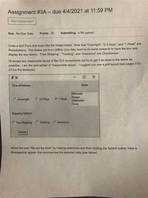 Solved Using Python Idle Code A GUI Form That Looks Like The Chegg