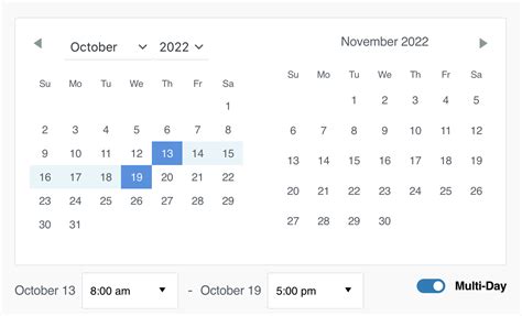 Multi Day Events Knowledgebase