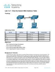 Exploring Switch MAC Address Table Network Setup Course Hero