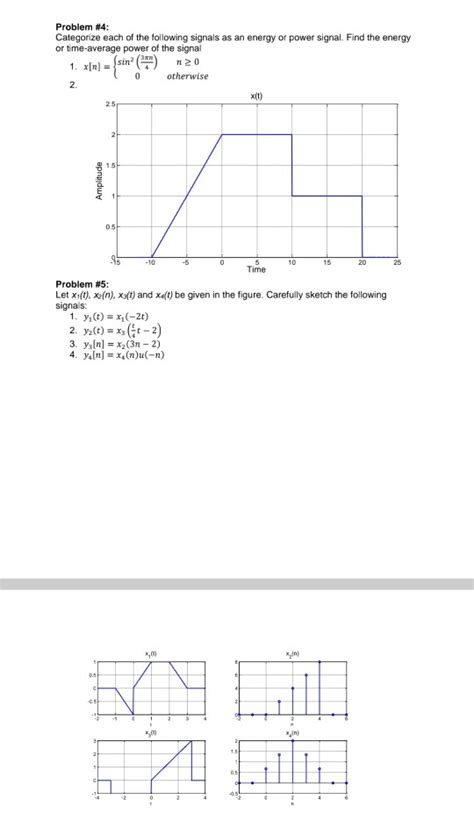 solved problem 4 categorize each of the following signals