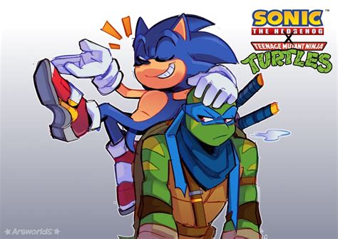 Sonic The Hedgehog And Leonardo Sonic And 1 More Drawn By Arsworlds