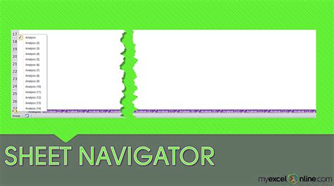 Excel Sheet Navigator Myexcelonline