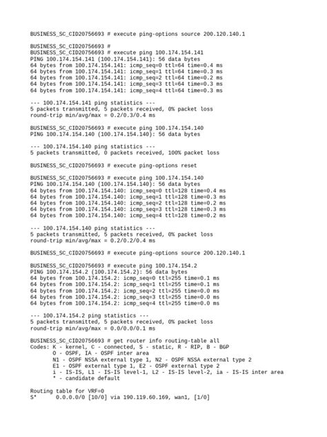 Console Output Cli Console Pdf Network Layer Protocols Internet