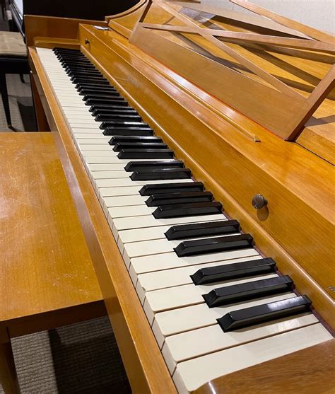 Acrosonic By Baldwin Spinet Piano Polished Oak Alamo Piano Galleries