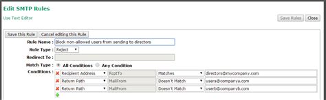 How To Smtp Rule Example Restrict Who Can Send To A Local Email Address