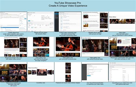 YouTube Showcase is a powerful but simple-to-use YouTube video gallery ...