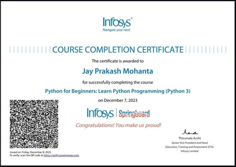 jay prakash mohanta on linkedin springboard infosysspringboard