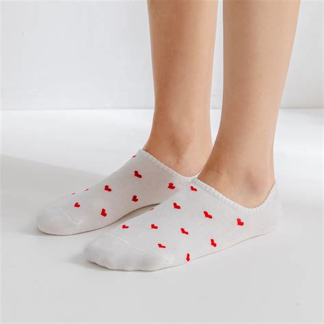 패션 바이 카카오 [향기나는 덧신] 작은 하트 무늬 덧신 페이크삭스 10켤레 Set