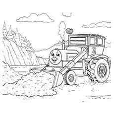 Coloring Pages Of Oliver The Excavator Train Coloring Pages Coloring