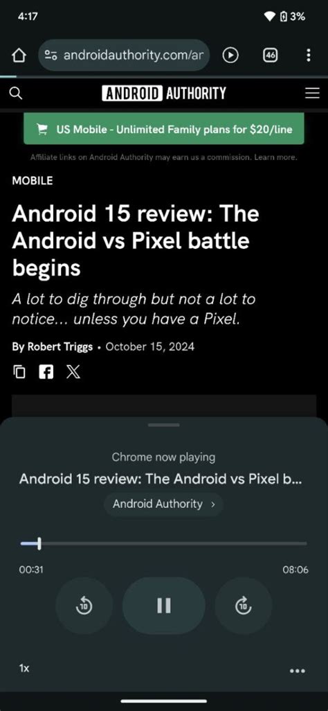 Chrome For Android Can Now Read You Articles While You Use Other Apps
