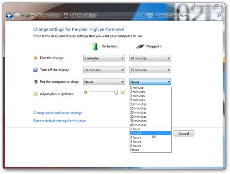 Change The Time Before Your Pc Goes To Standby In Windows