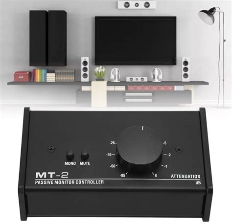 Passive Stereo Volume Controller Mute Control Large Volume Knob