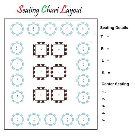 Seating Chart Templates Free Xlsx Docs PDF Formats Samples Examples And Designs