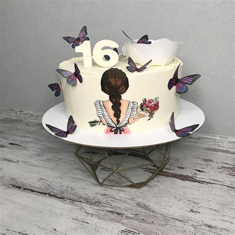 Торты на 16 лет девушке 70 фото с ценами скидками и доставкой в Москве