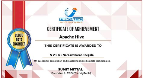 teegala narasimha rao on linkedin bigdata apachehive