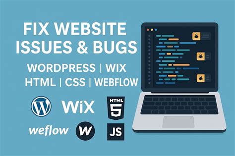 Fix Website Issue Errors And Bugs In Wordpress Wix Html Css And Javascript By Shahbaz