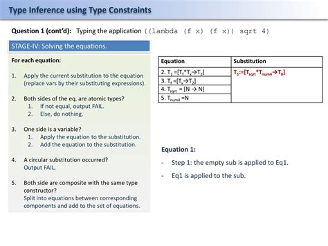 Type Inference Using Type Constraints Ppt Download