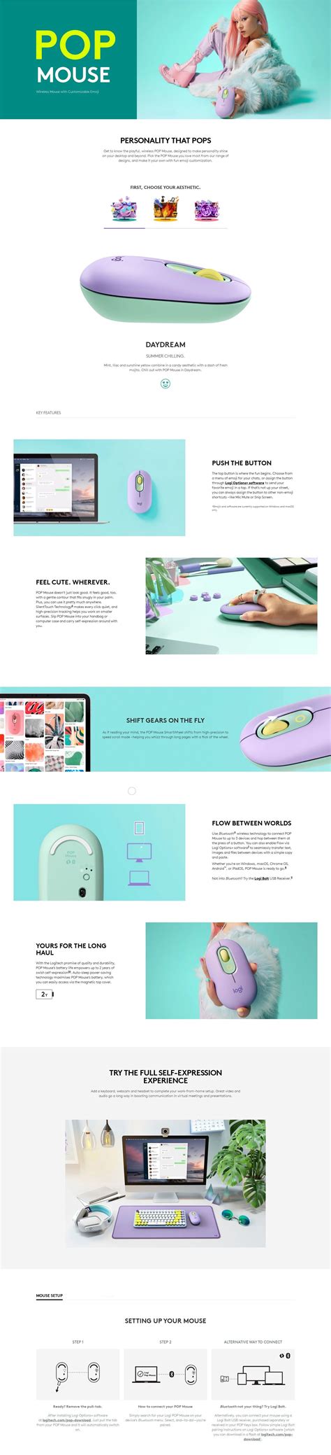 LOGITECH POP MOUSE WIRELESS SBN NO NILAI NO MELAKA YES HPS NO Thye Hin Computer