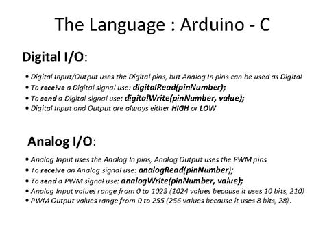 Arduino Part 1 Topics Microcontrollers Programming Basics Digital