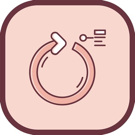 Circular Arrow Line Filled Sliped Icon Vector Art At Vecteezy