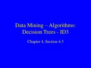 PPT Data Mining In Artificial Intelligence Decision Trees PowerPoint Presentation ID