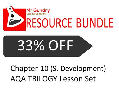 AQA Chapter 10 Sustainable Development TRILOGY Lesson Set Teaching