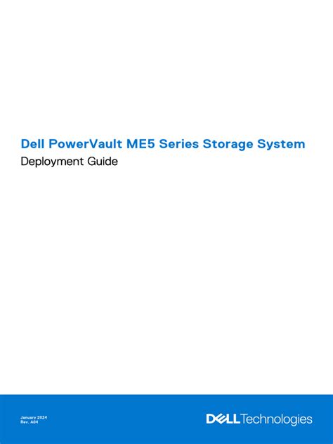 Dell Powervault Me5 Series Storage System Deployment Guide Pdf