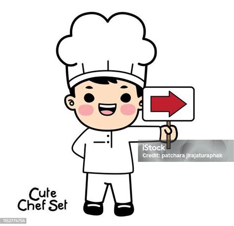 귀여운 요리사 캐릭터 세트 요리사 유니폼에 설정 된 문자입니다 Vecter 가정 주방에 대한 스톡 벡터 아트 및 기타 이미지