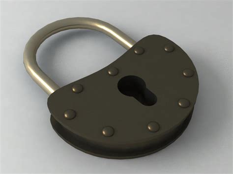lock 3d models for download turbosquid