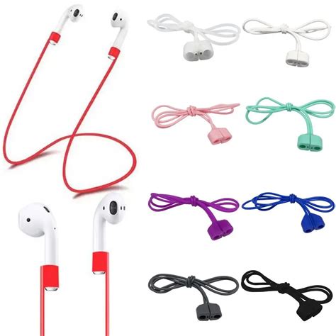 Pure Color Silicone Magnetic Anti Lost Strap For Airpods Pro 3 2 1