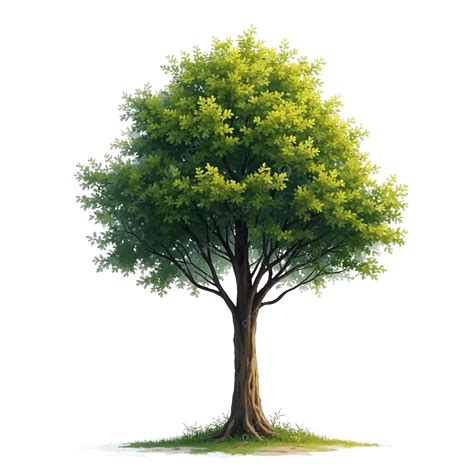 New Tree Shape On Isolated Background Tree Tree Illustration Png