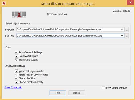 DwgMerge Compare And Merge Files In AutoCAD