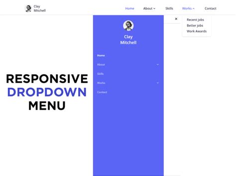 Responsive Dropdown Menu By Turjo S On Dribbble